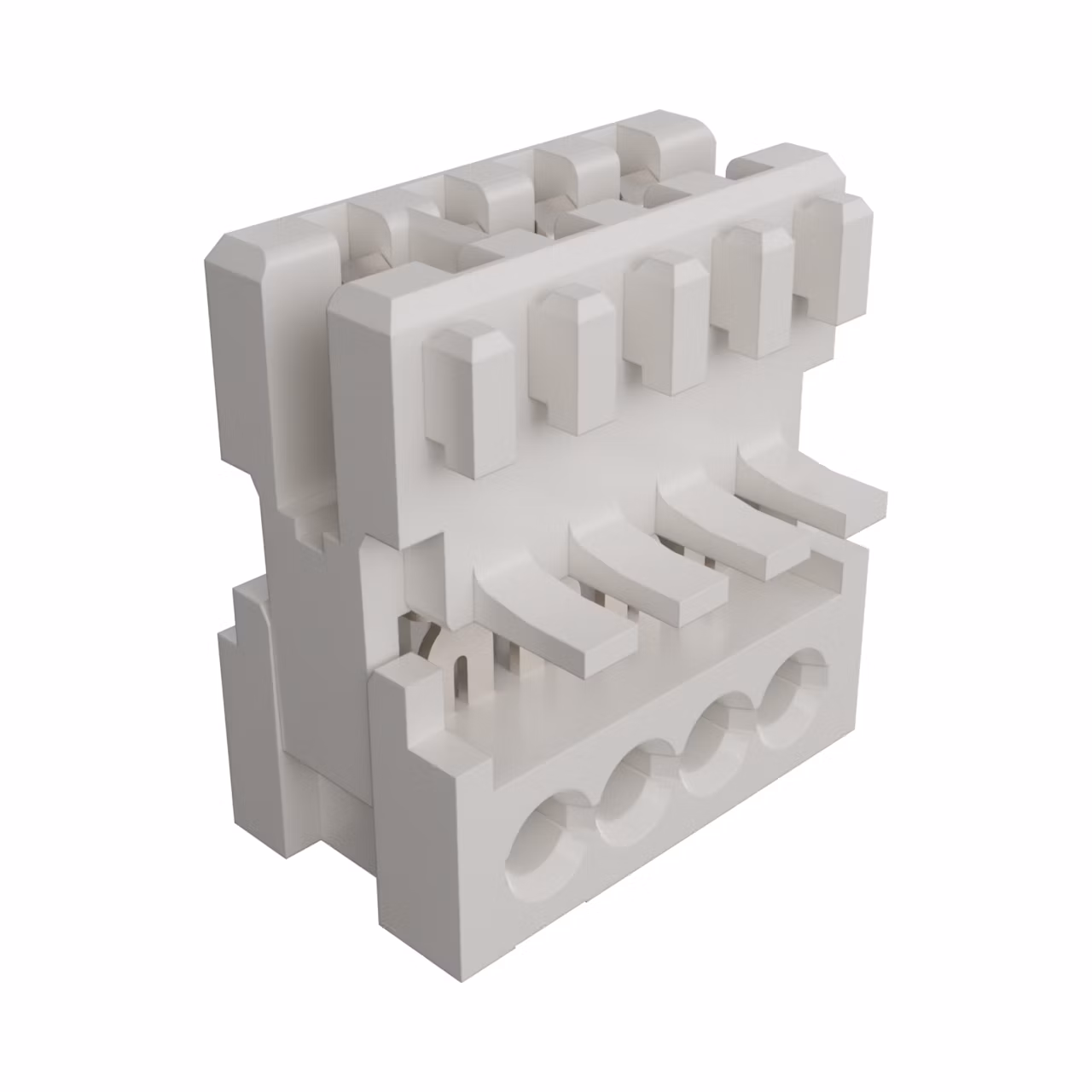 Appli-Mate RAST 2.5 IDT Housing, 2.50mm Pitch, Direct/Indirect, Female, 4 Circuits, Position Keys A, C and E Removed, Black Color Stripe