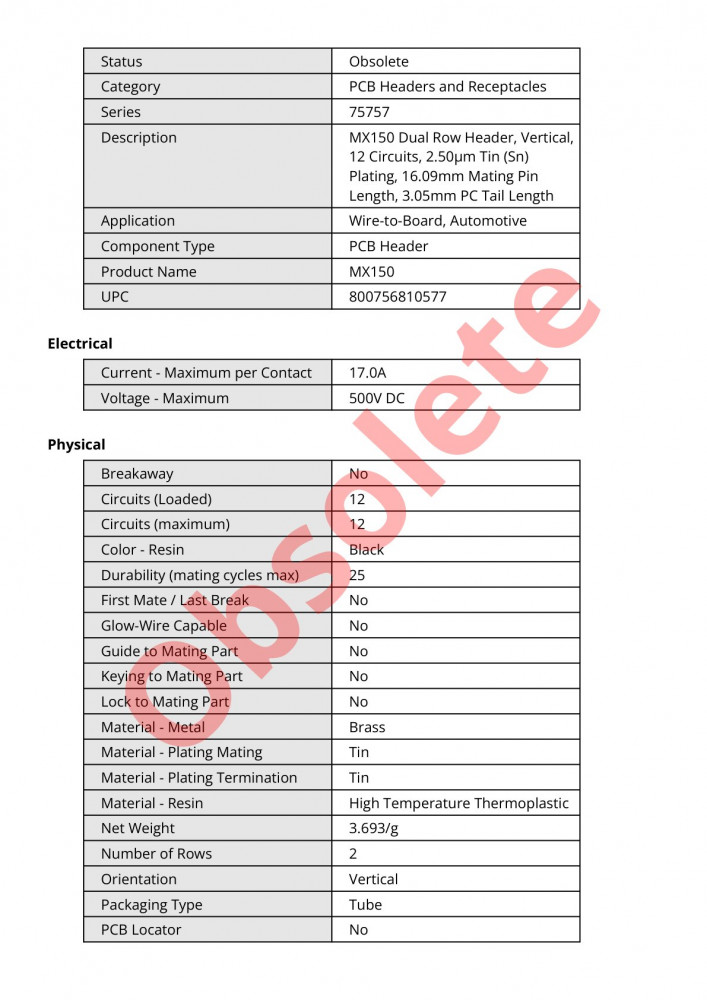 MOLEX 757575161 product document image, page 2
