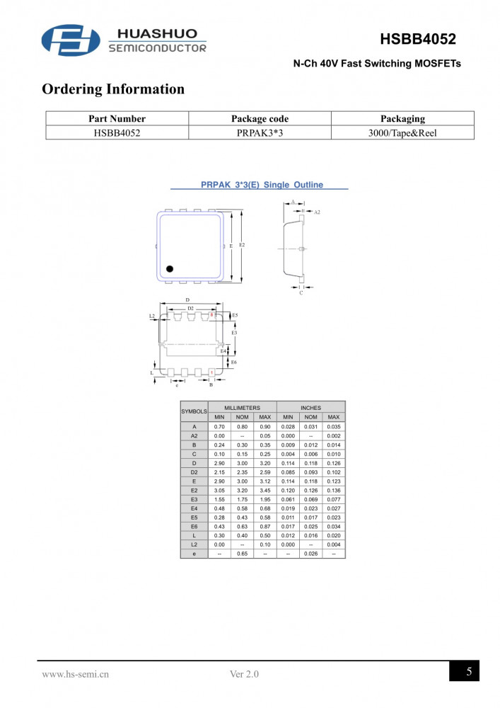 HSBB4052 datasheet page 5