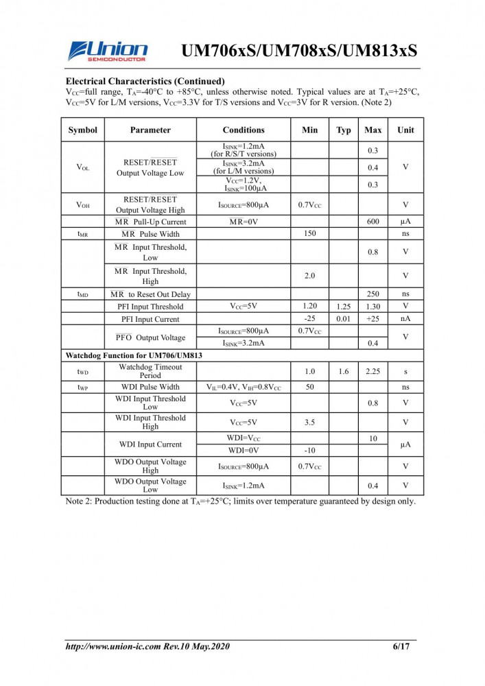 UM706SS datasheet page 6
