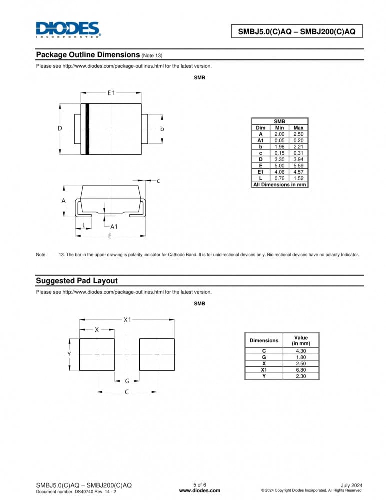 SMBJ16CAQ-13-F datasheet page 5