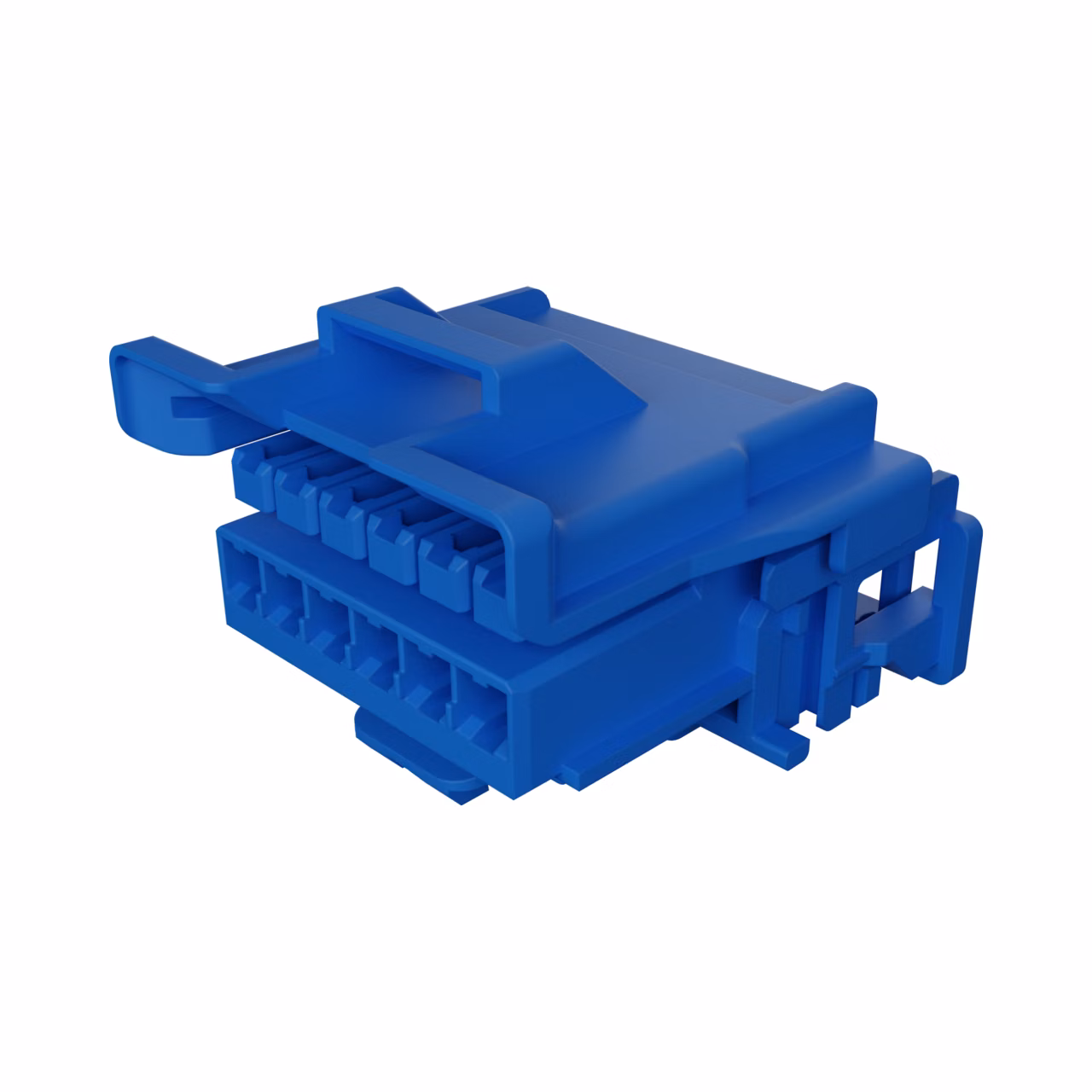 3.96mm Pitch Swing TPA Hermaphroditic Housing with Integrated TPA, 12 Circuits, Dual Row, Blue for sale