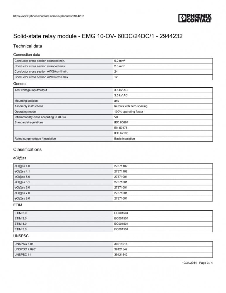 Phoenix Contact 2944232 technical document page 3