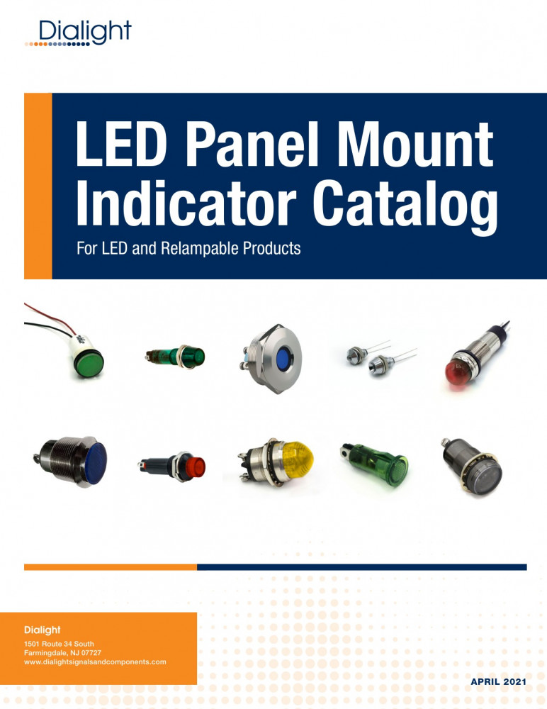 LED panel-mount indicator catalog page 1