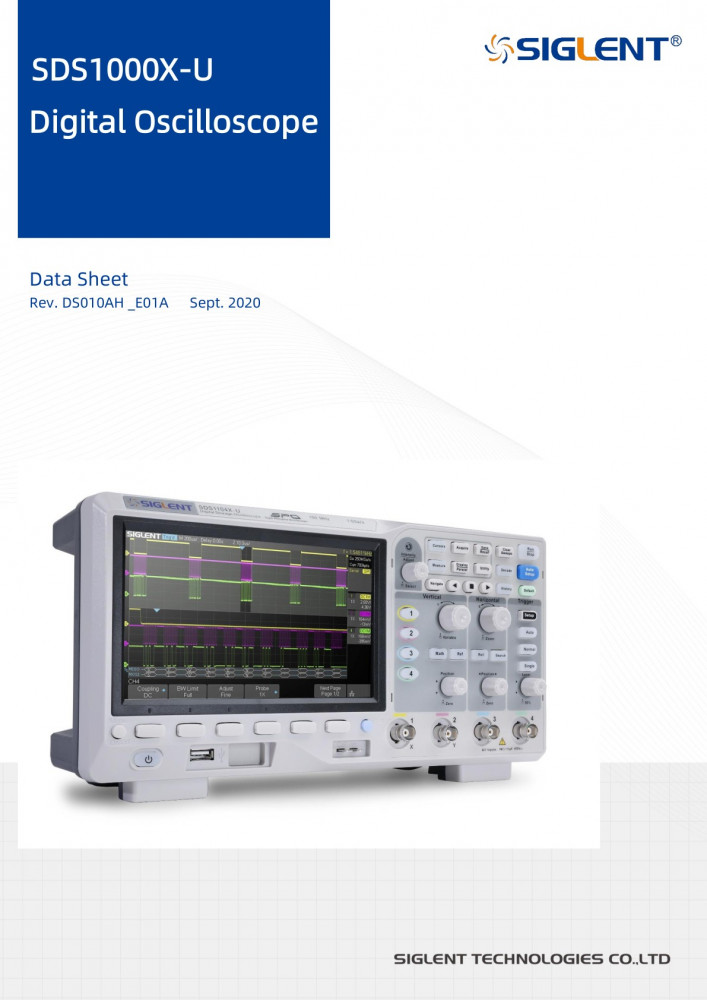 SDS1000X-U datasheet page 1