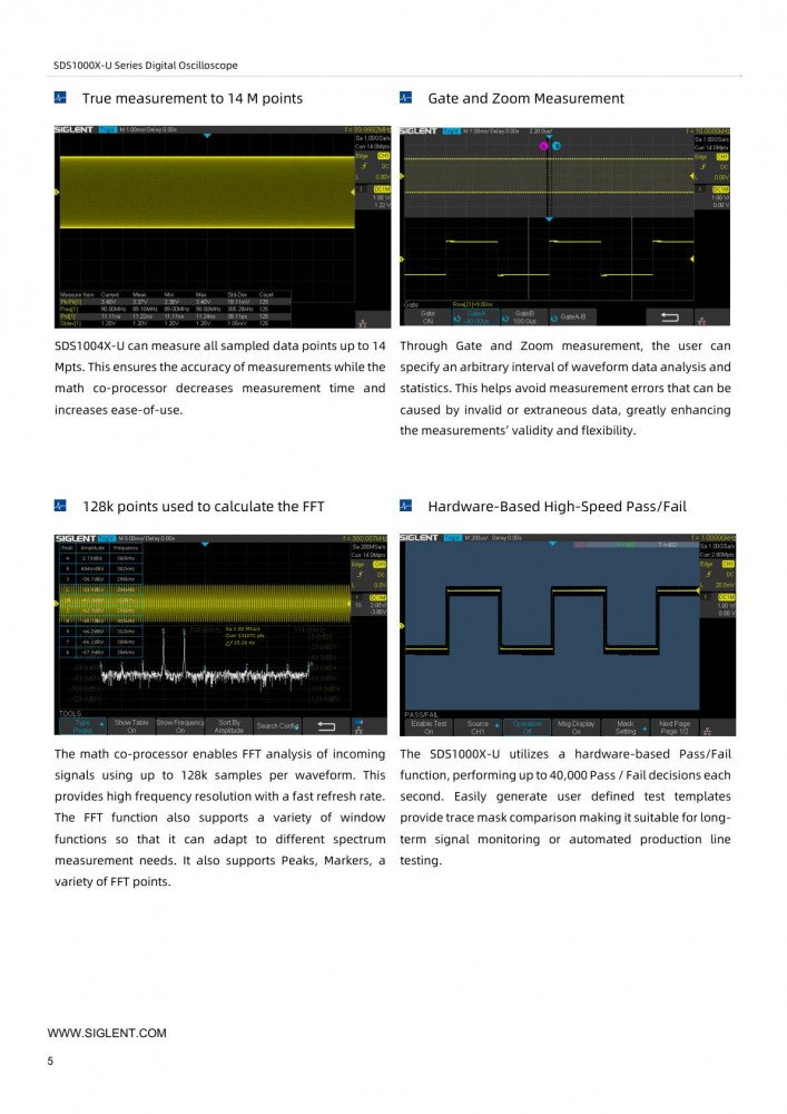 SDS1000X-U datasheet page 6