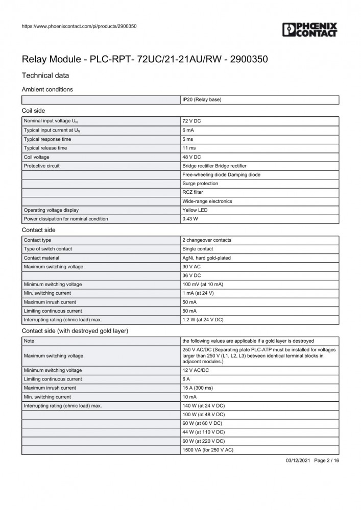 2900350 technical document page 2