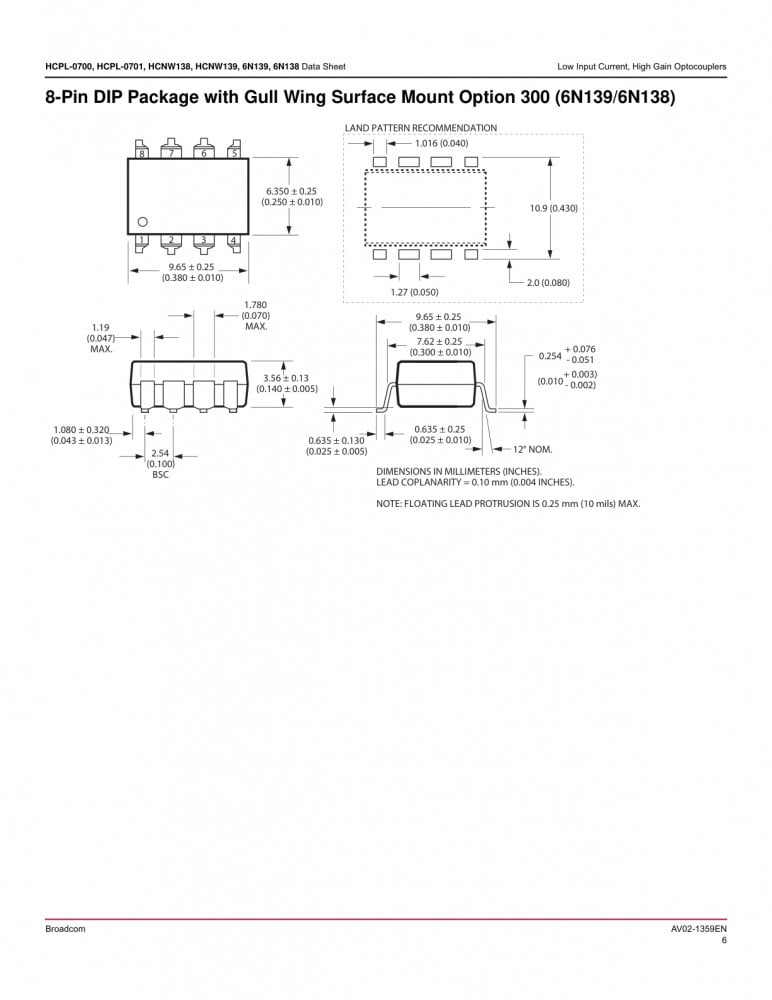 HCNW139 datasheet page 6