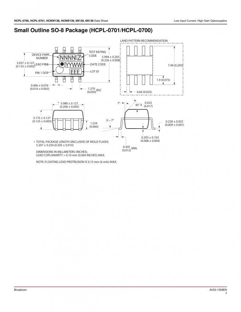 HCNW139 datasheet page 7