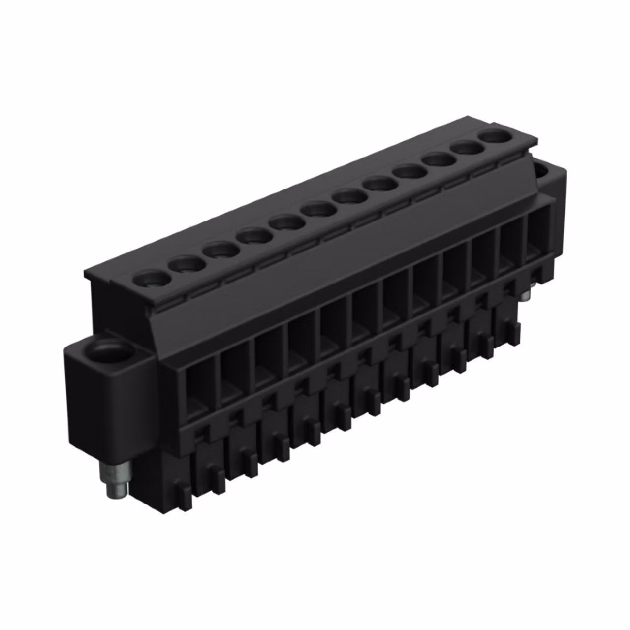 3.50mm Pitch Eurostyle Vertical Plug, with Retention Screws, Front Wire Entry, 12 Circuits for sale
