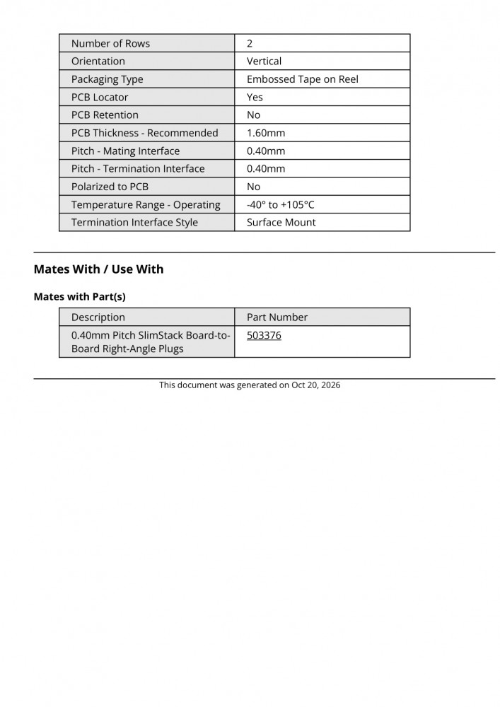 MOLEX 545520342 technical document image 3
