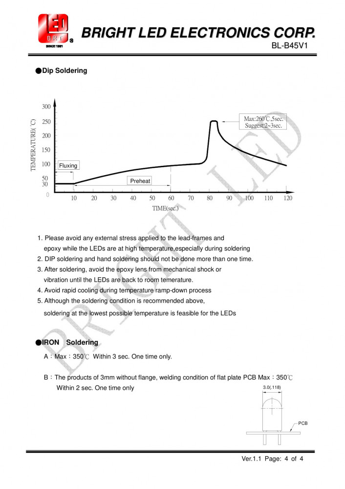 BL-B45V1 technical document page 4