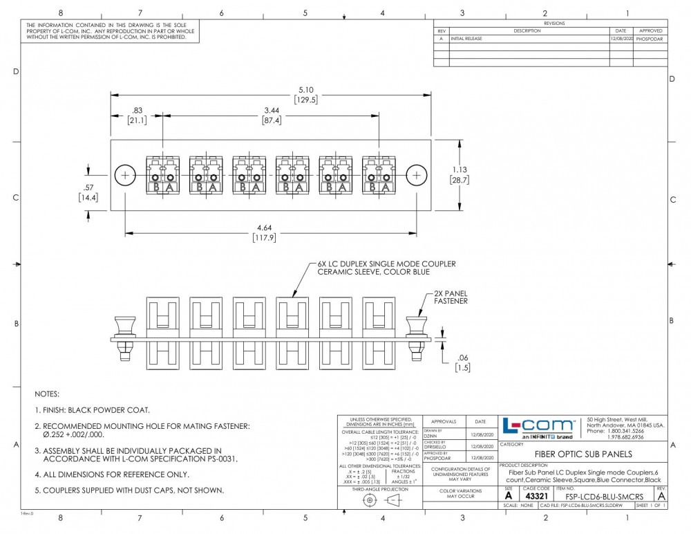 FSP-LCD6-BLU-SMCRS technical document preview