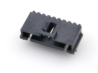 2.54mm Pitch SL Header, Single Row, Right-Angle, LCP, Shrouded, Surface Mount, Matte Tin (Sn) Plating, 8 Circuits