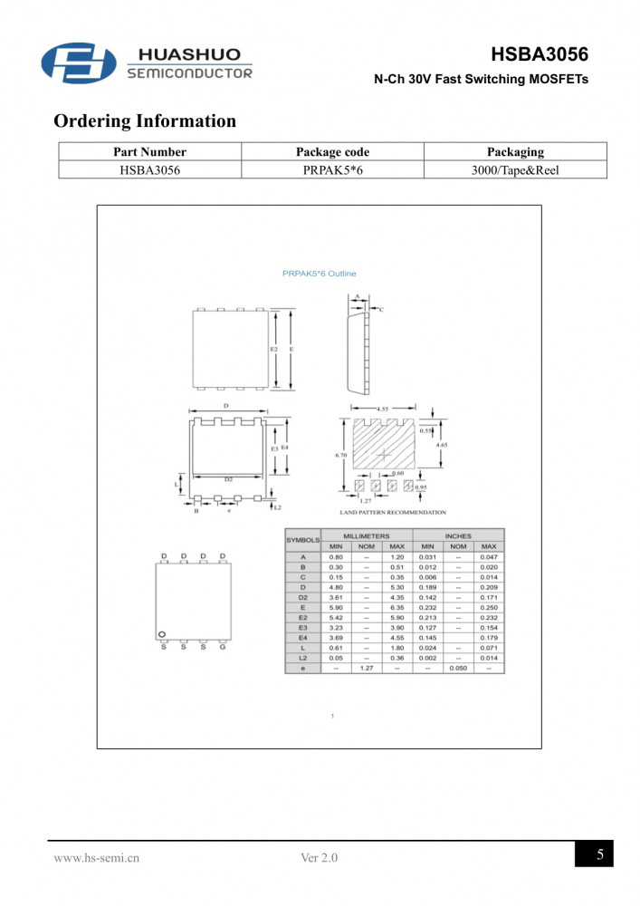 HSBA3056 datasheet page 5