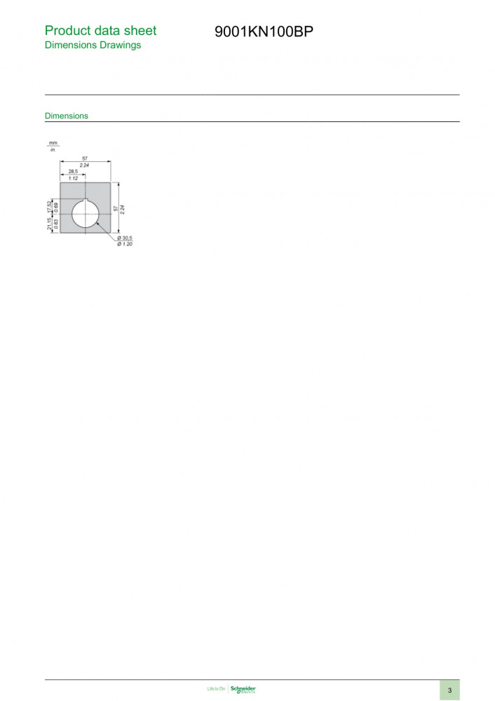 9001KN100BP technical document page 3