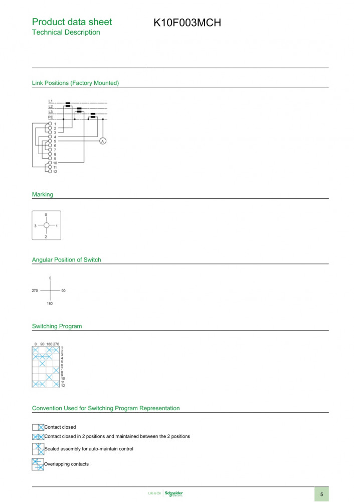 K10F003MCH technical document page 5
