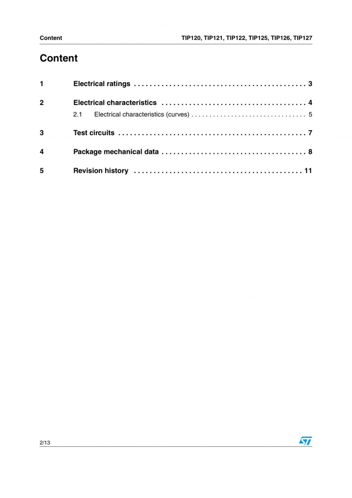 TIP125 datasheet page 2