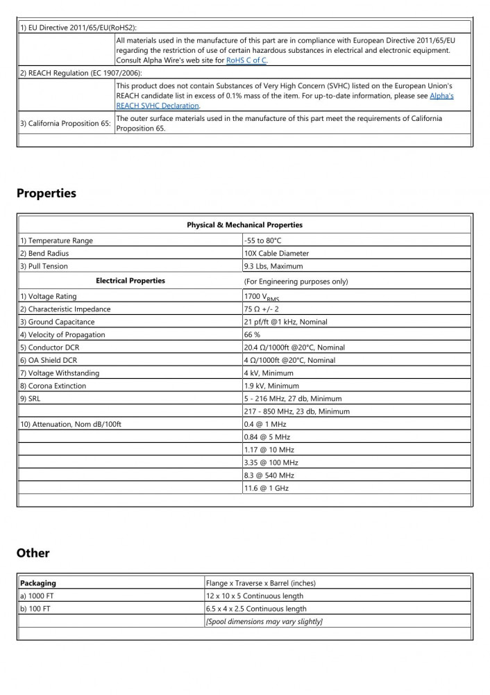 Alpha Wire 9810 technical document page 2