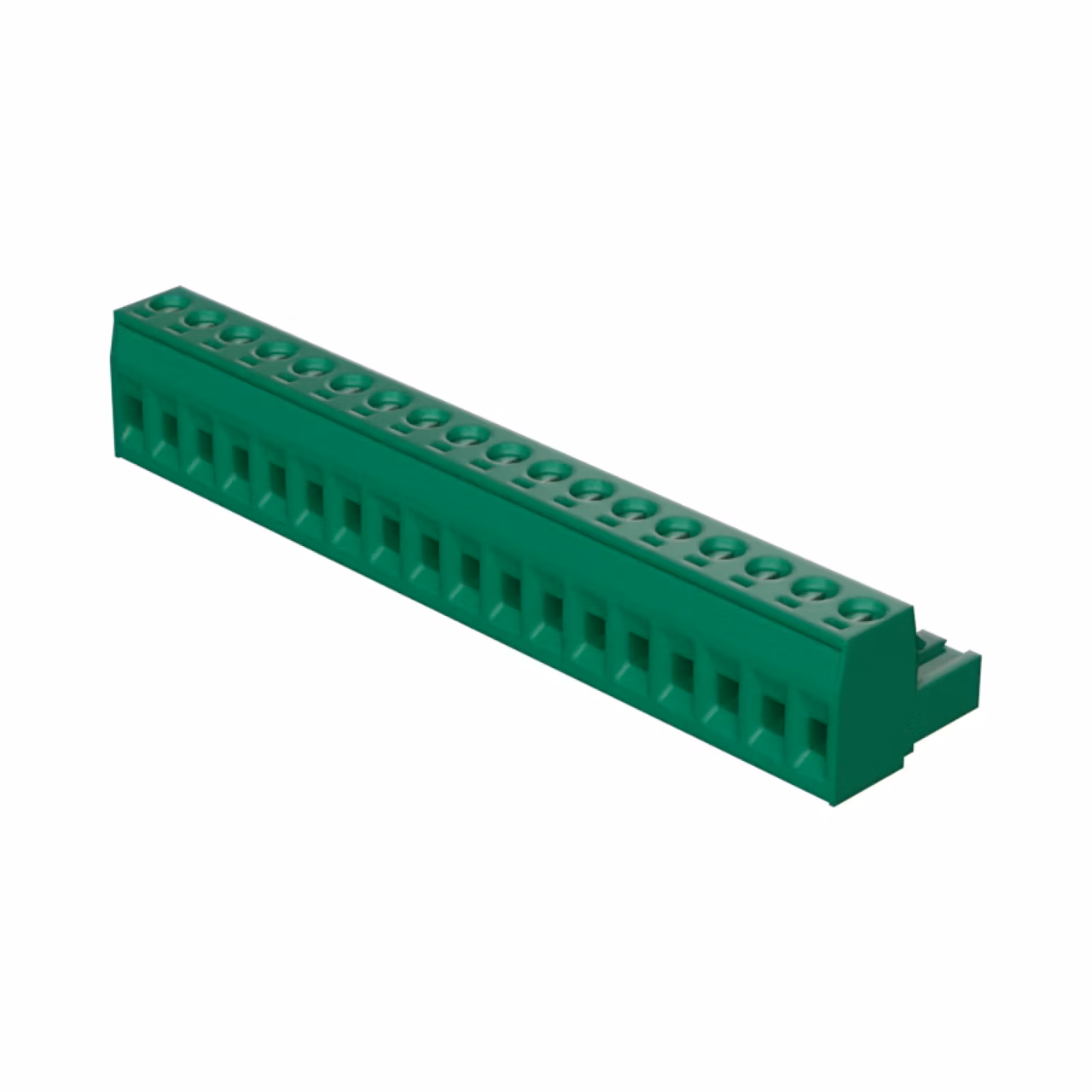 5.00mm Pitch Eurostyle Horizontal Plug, Green Housing, 18 Circuits for sale