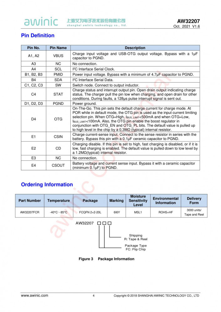 AW32207FCR datasheet page 4