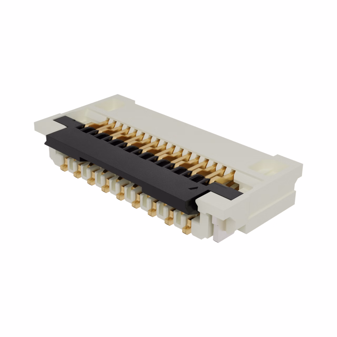 Easy-On FPC Connector, 0.25mm Pitch, 1.00mm Mated Height, Right-Angle, Surface Mount, Bottom Contact Style, with Extended Actuator, 17 Circuits, Halogen-Free, 6000 Pieces per Reel for sale