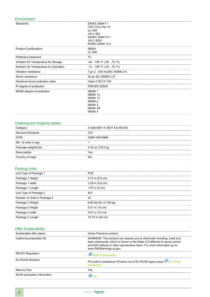 9001KR1BH5 technical document page 2