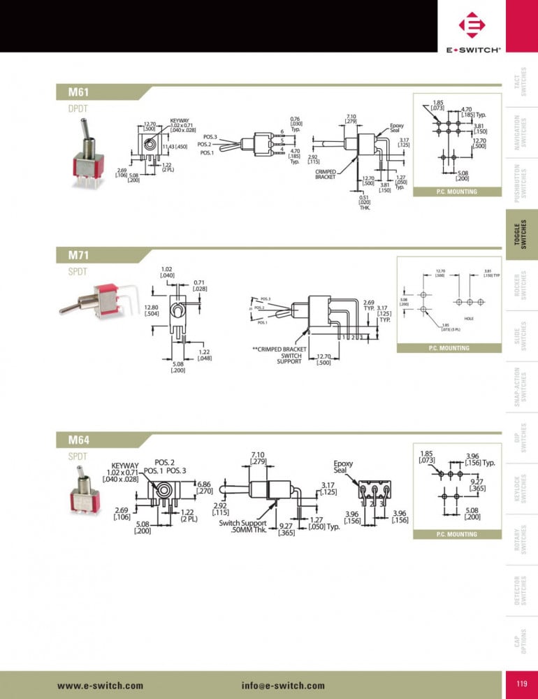 E-Switch Series 100 datasheet page 8