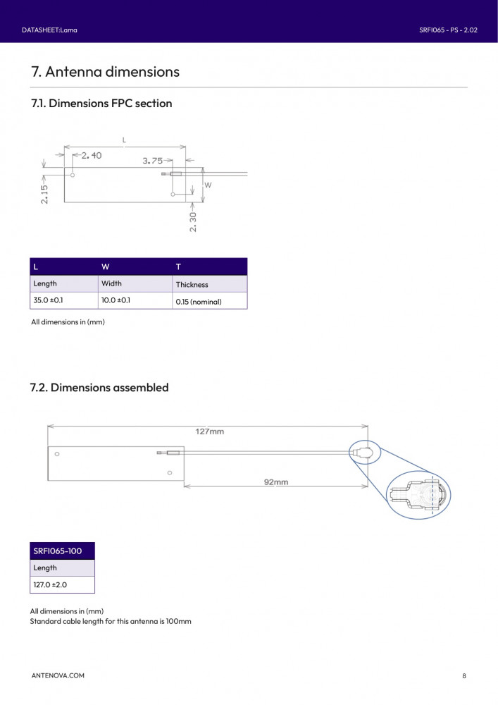Lama datasheet page 8