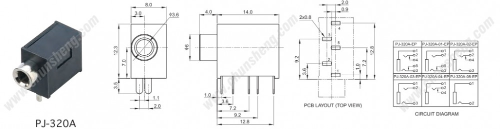 PJ-320A product documentation image