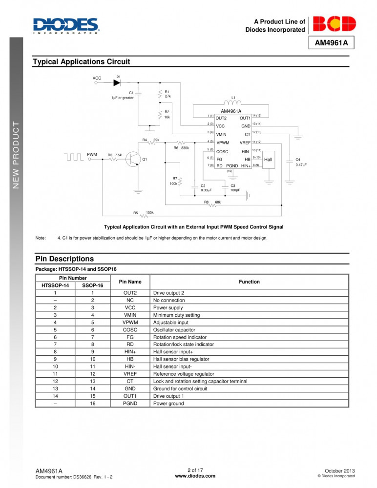 AM4961A datasheet page 2