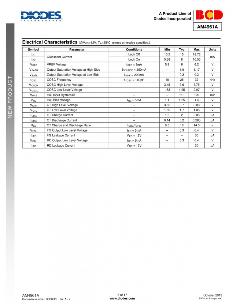 AM4961A datasheet page 5
