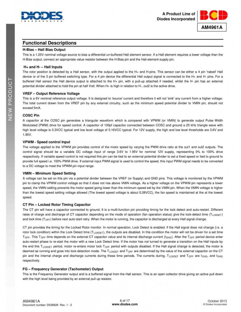 AM4961A datasheet page 6