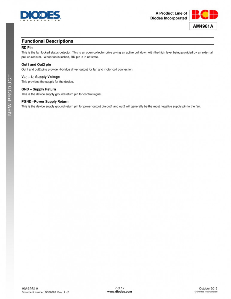 AM4961A datasheet page 7