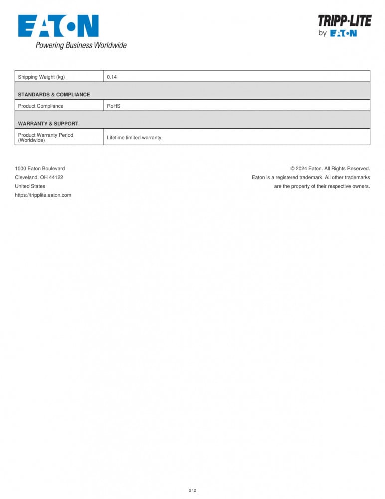 EATON P450-010 technical document page 2