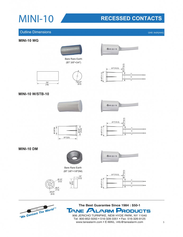 TANE MINI-10 product document, page 2