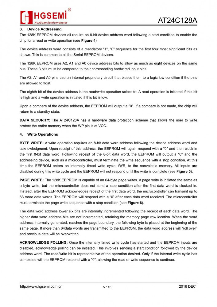 AT24C128AM/TR datasheet page 5
