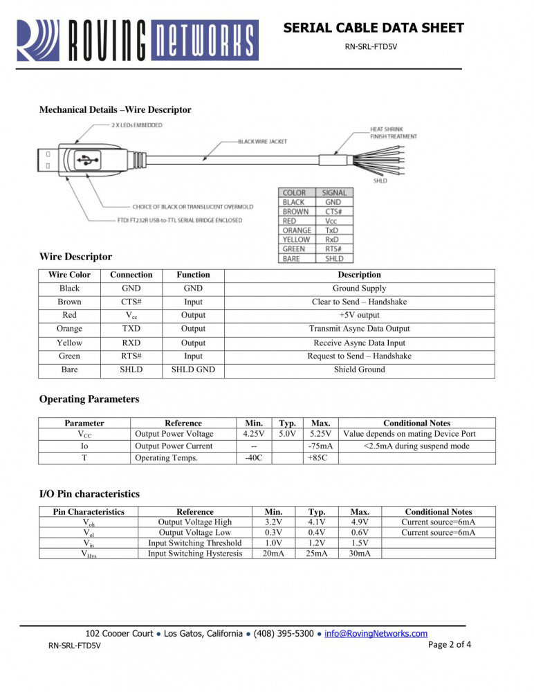 RN-SRL-FTD5V-BLK technical document page 2
