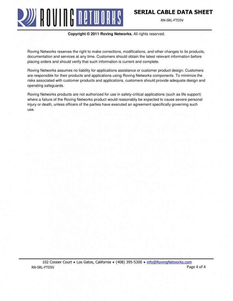 RN-SRL-FTD5V-BLK technical document page 4