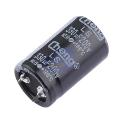 Chengx 330uF 200V 22*35（-20%） Aluminum Electrolytic Capacitor for sale