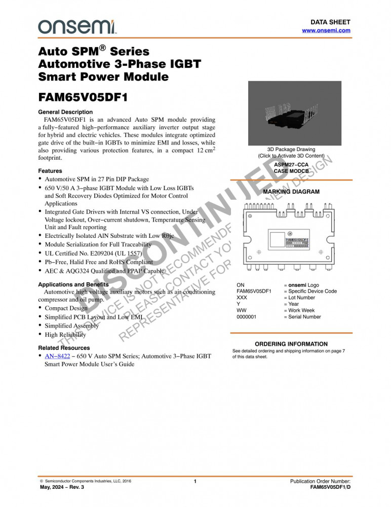 FAM65V05DF1 datasheet page 1
