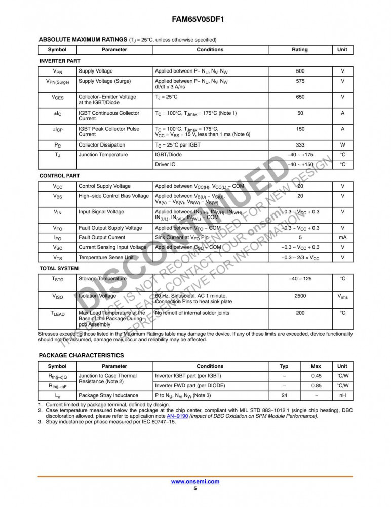 FAM65V05DF1 datasheet page 5