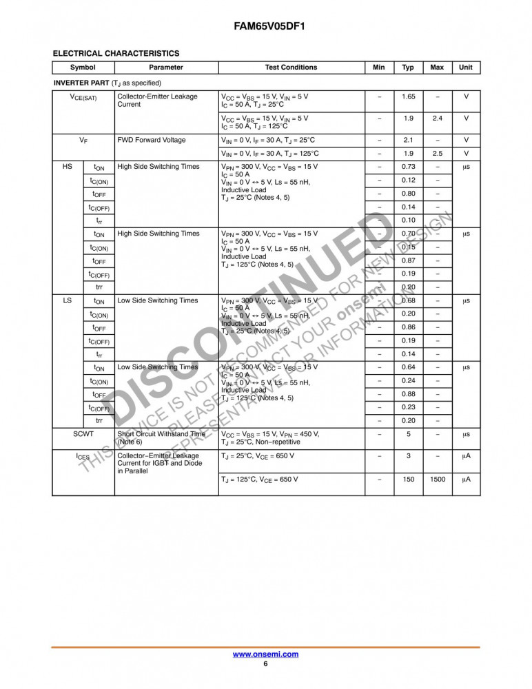 FAM65V05DF1 datasheet page 6