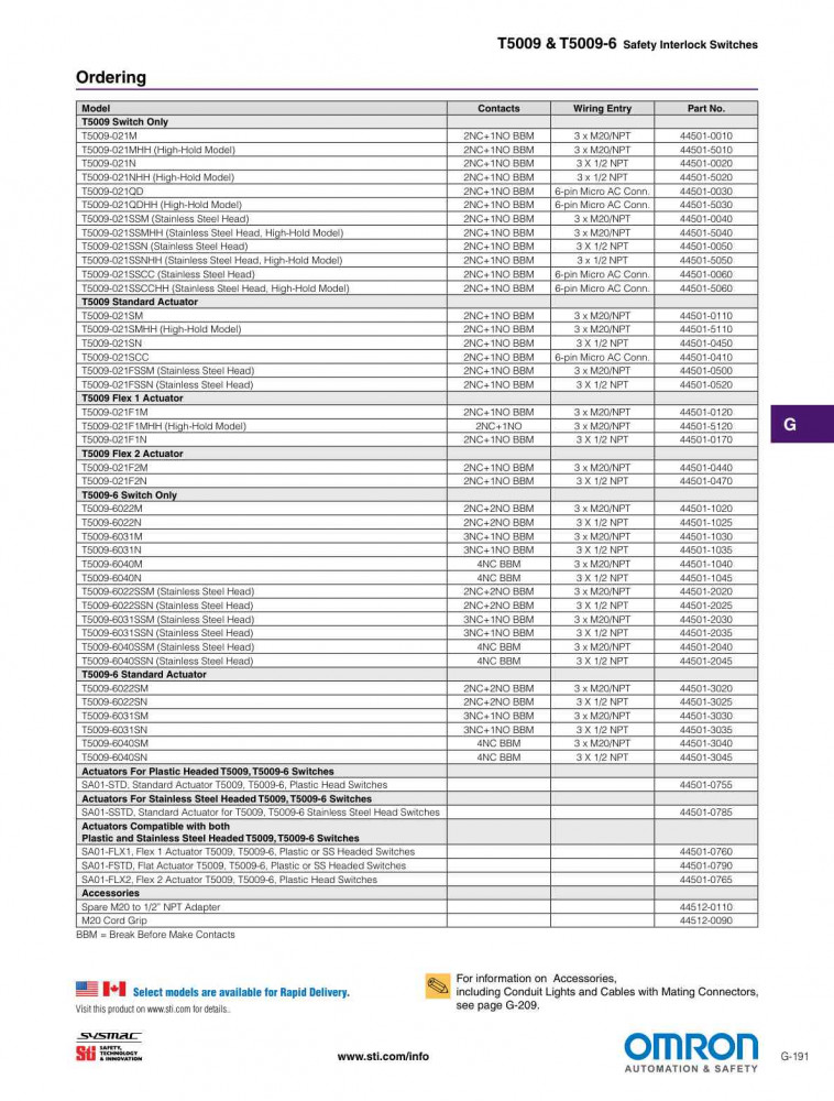 T5009 product document page 6