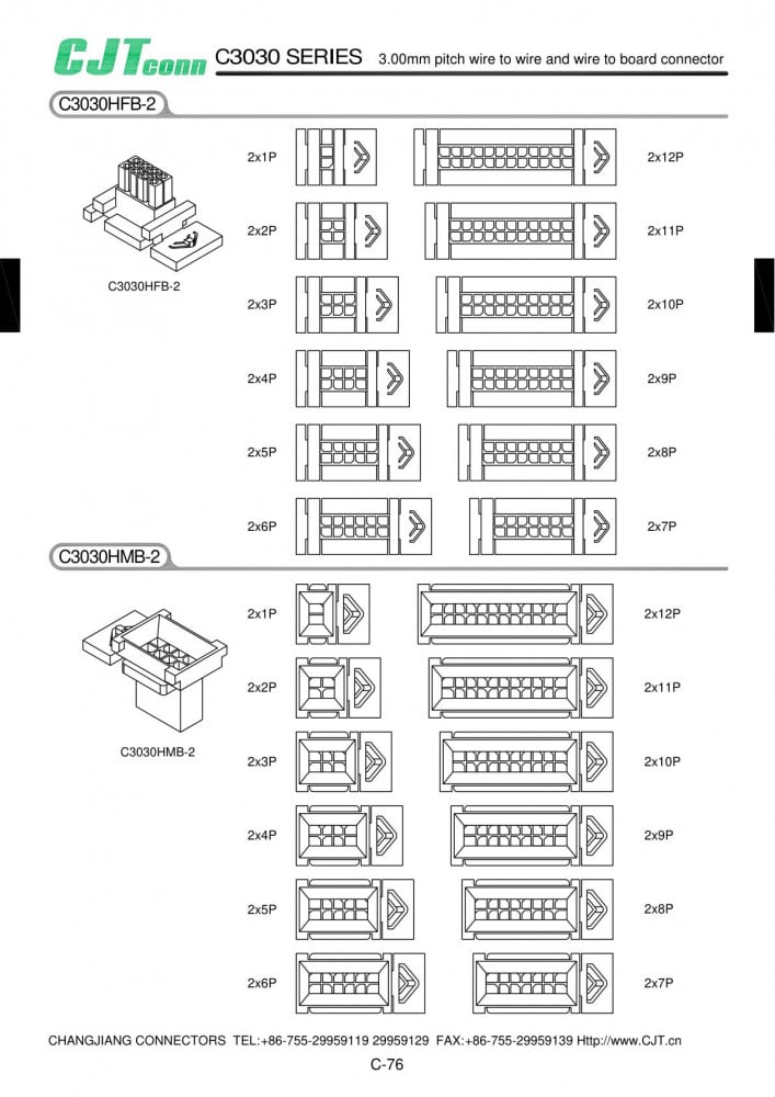 CJT C3030 series technical document page 5