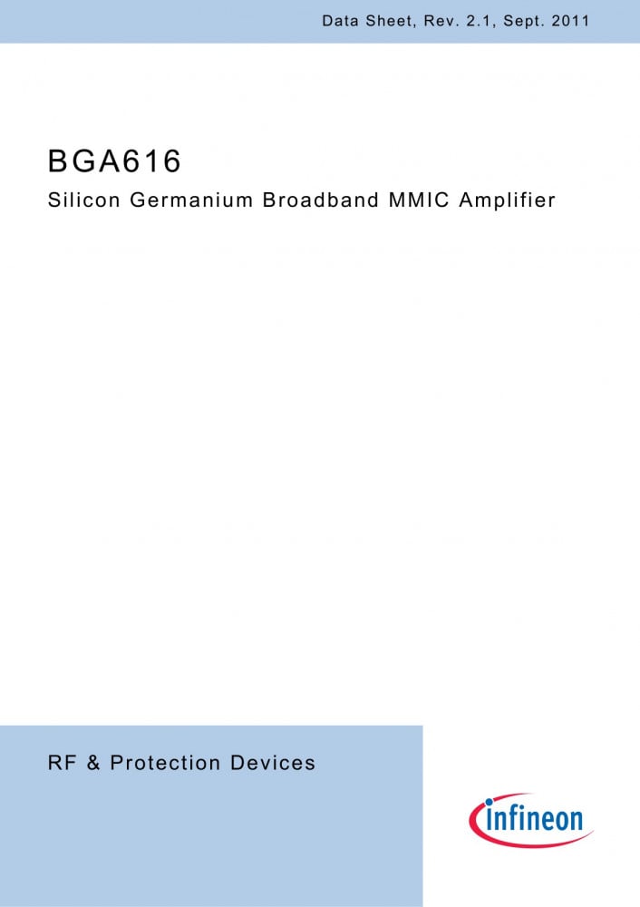 BGA616 datasheet page 1