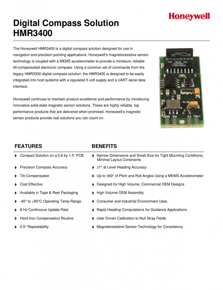 HMR3400 datasheet page 1