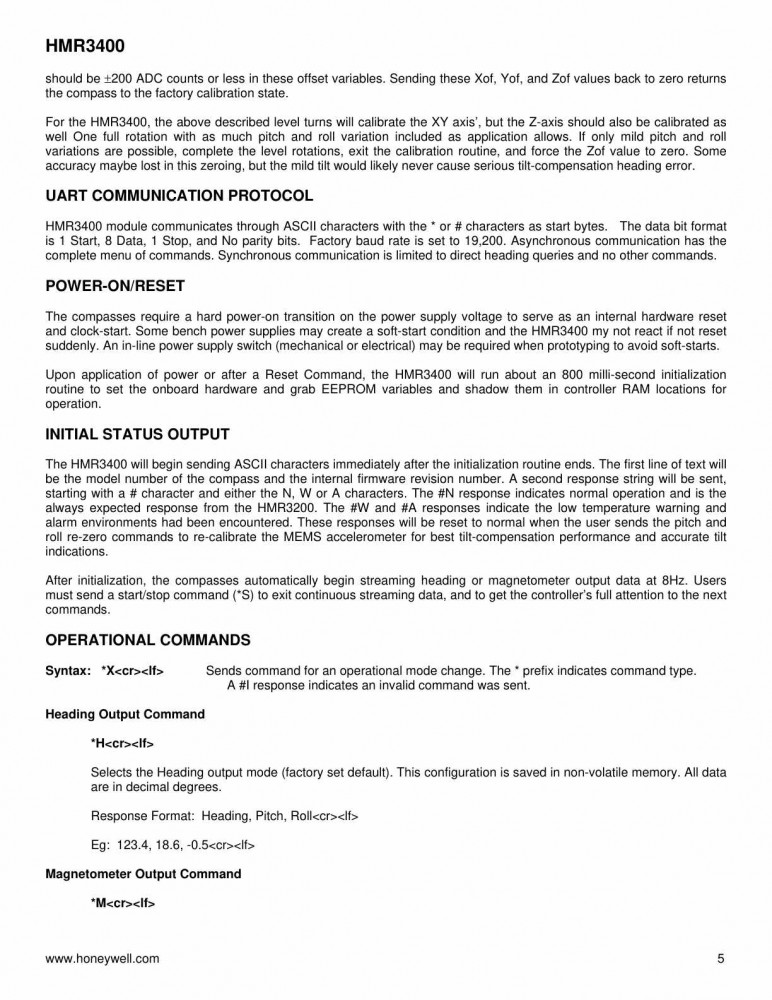 HMR3400 datasheet page 5