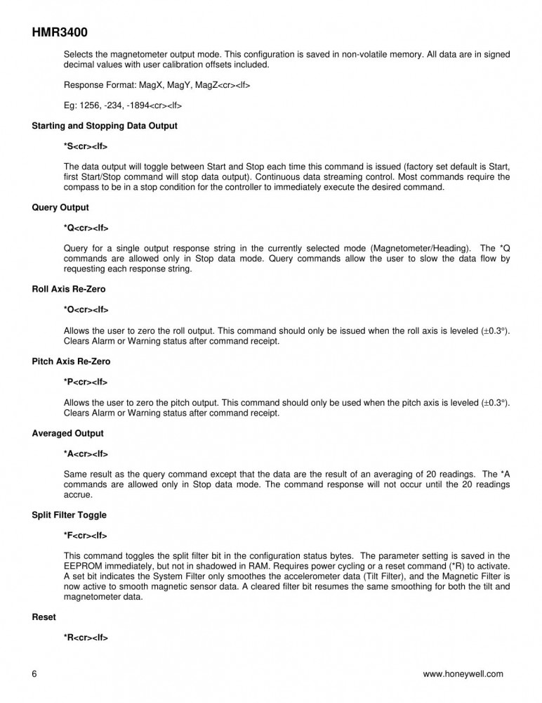 HMR3400 datasheet page 6