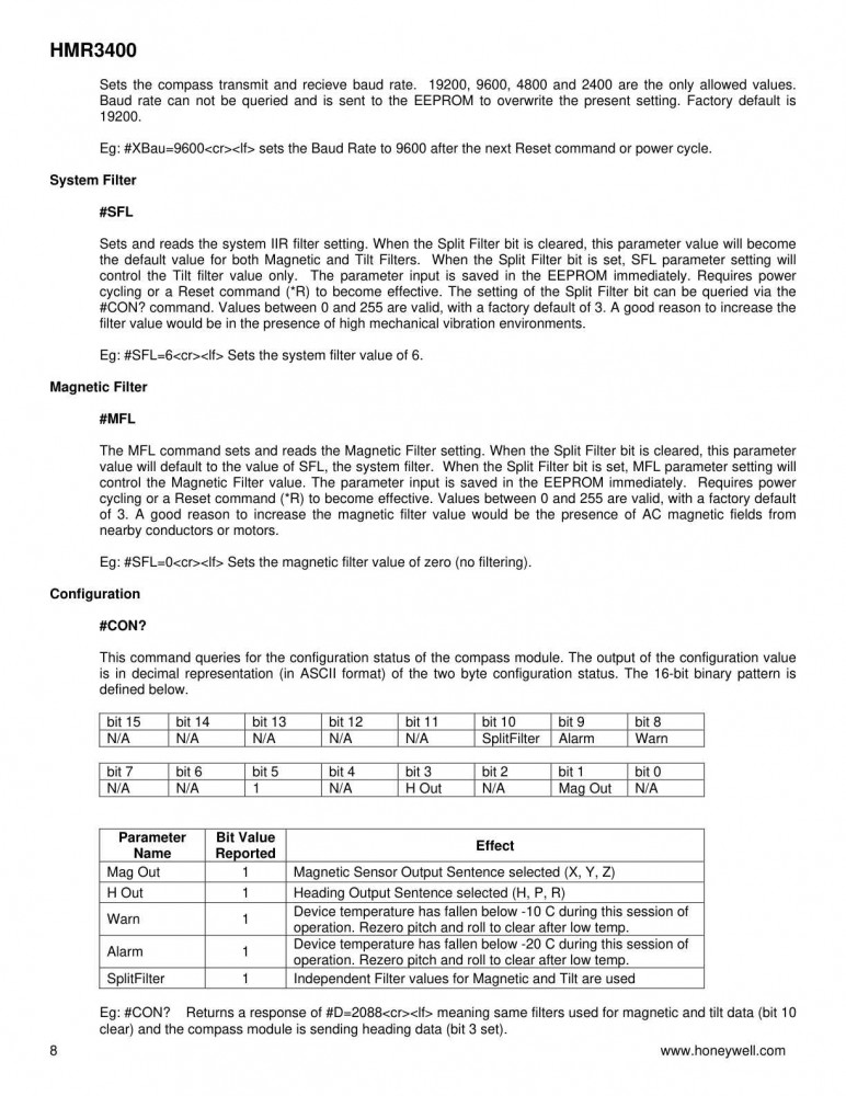 HMR3400 datasheet page 8